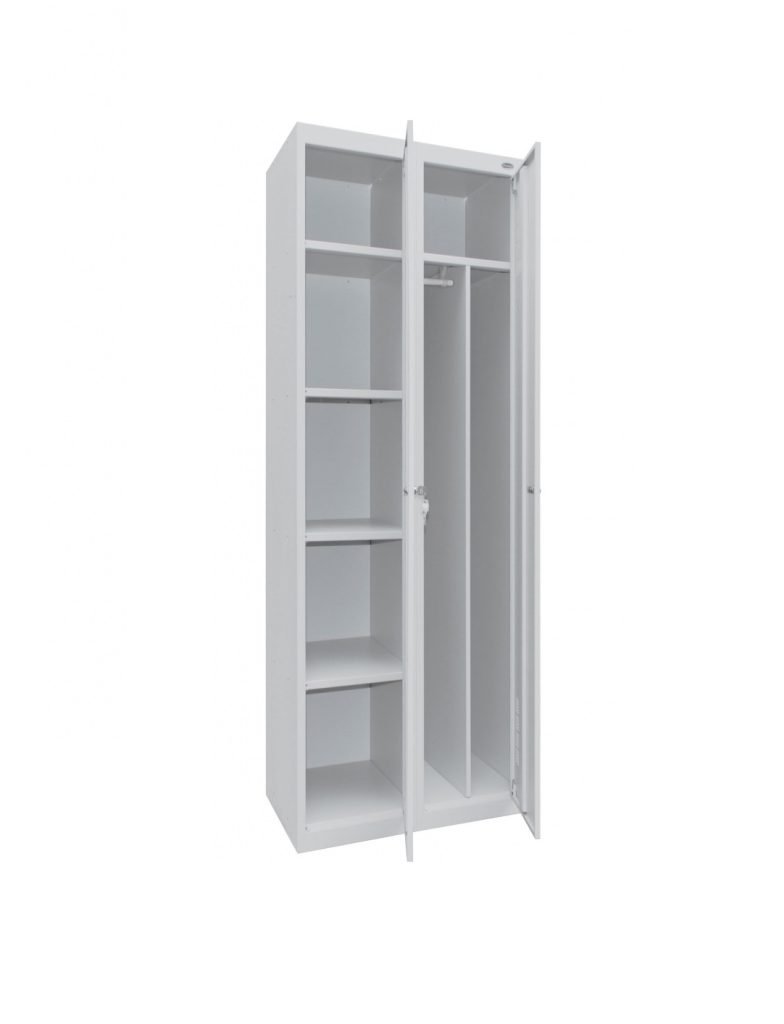 Persirengimo spintelė 1800x600x500 su lentynomis ir rūbų skyriumi su ...